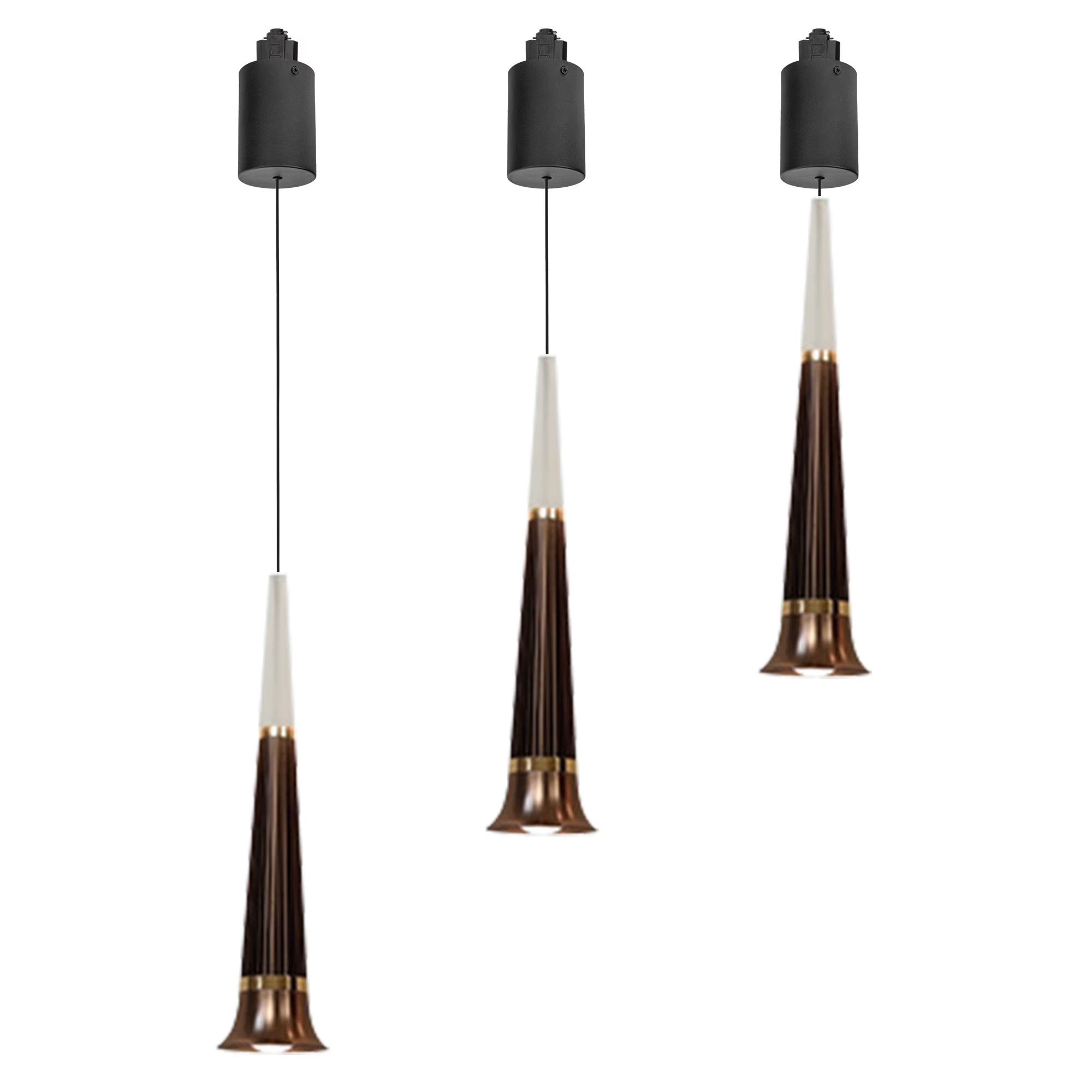 Modern J Track Lighting 3-Pack | Dimmable Tapered – KivenLighting